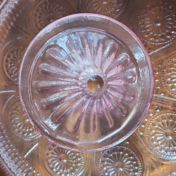 Indiana Glass | Dining | Indiana Glass Pink Glass Pedestal Cake Stand ...